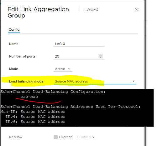 Distributed switch load balancing mode between switch and vmware ...