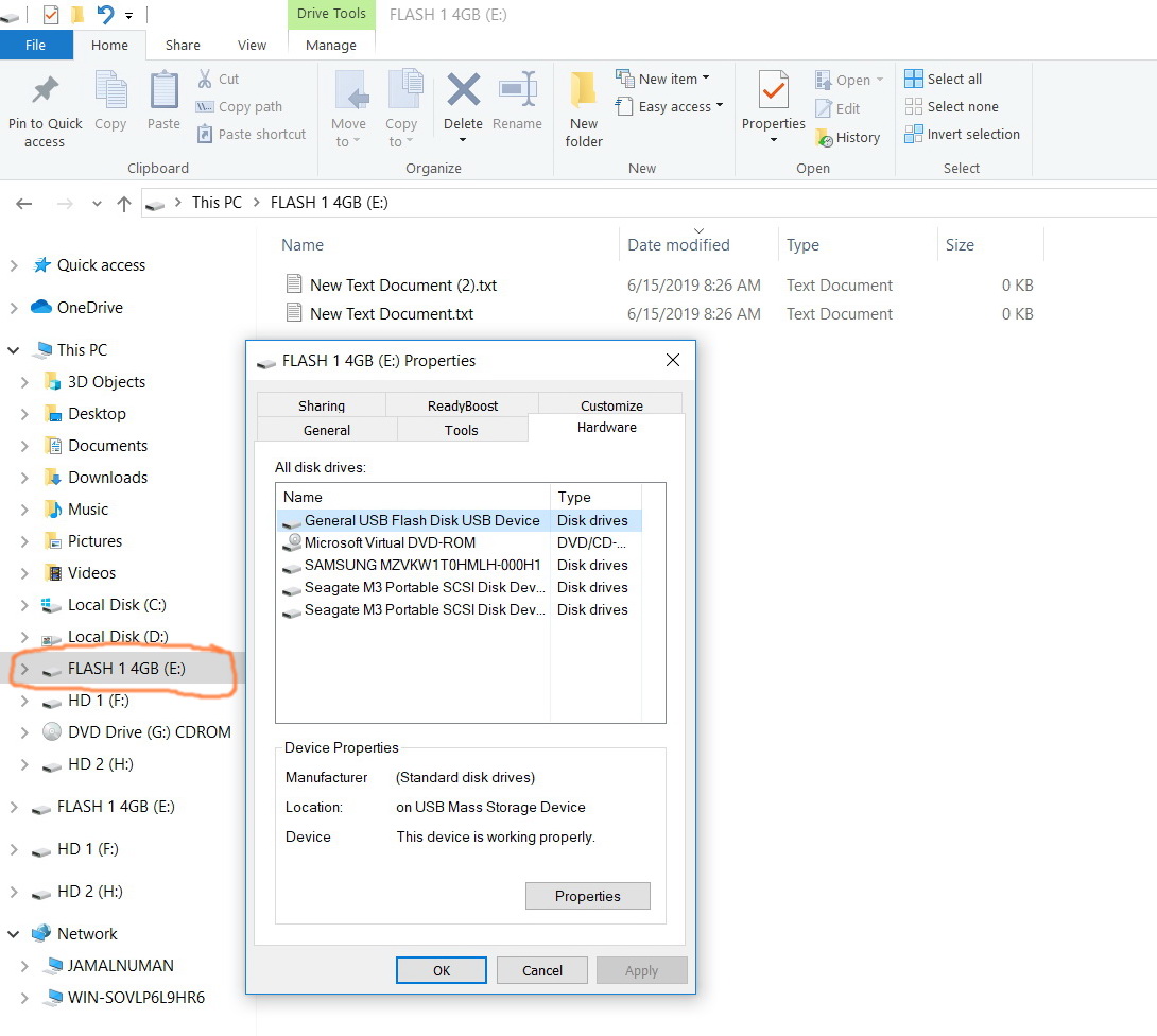 How to identify the name of the Flash\HD connected to the esxi machine ...