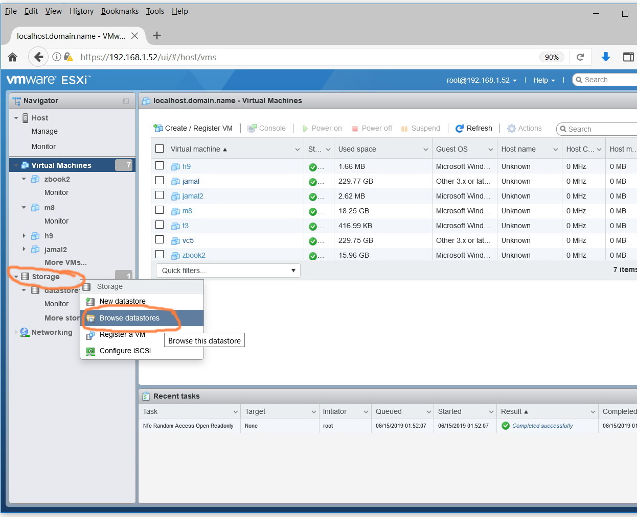 How to install windows on the esxi vm without uploading the 7 GB windows ISO file? | VMware vSphere