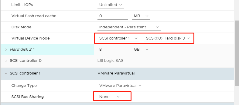 hello,i have some questions about "SCSI Bus Sharing". | VMware vSphere