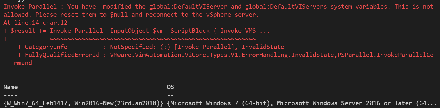 Invoke Vmscript Parallel Cmdlets On Multiple Vms At One Go Automation
