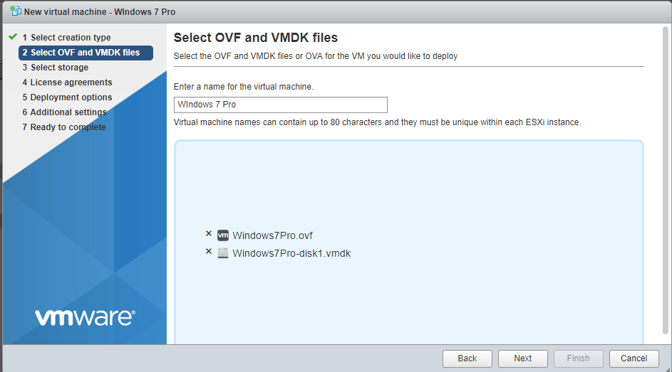 Deploy Vm Error From Ovf And Vmdk Files A Required Disk Image Was Missing Vmware Vsphere