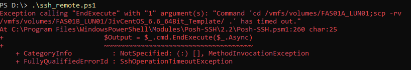 SCP without entering password | PowerCLI