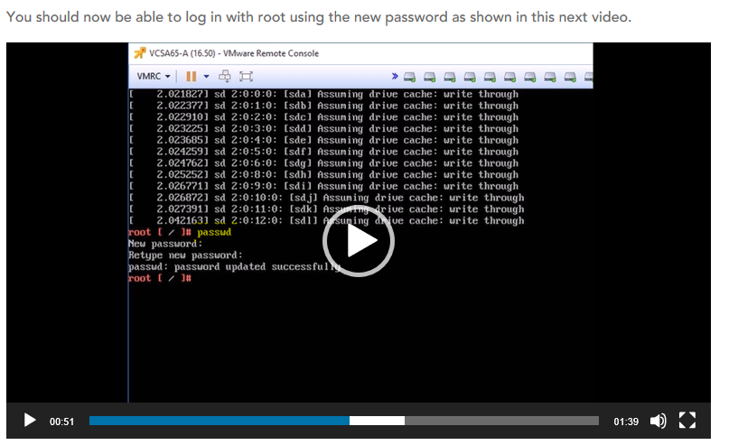 reset vCenter Applicance server root password | VMware vSphere