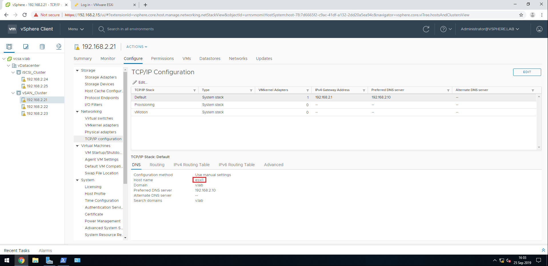 Setting ESXi FQDN as the hostname.. | PowerCLI
