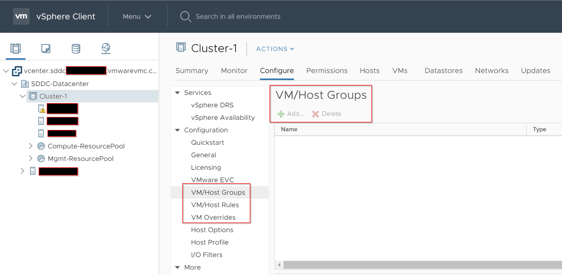 I can't edit VM affinity rules in DRS. I'm not allowed to edit DRS ...