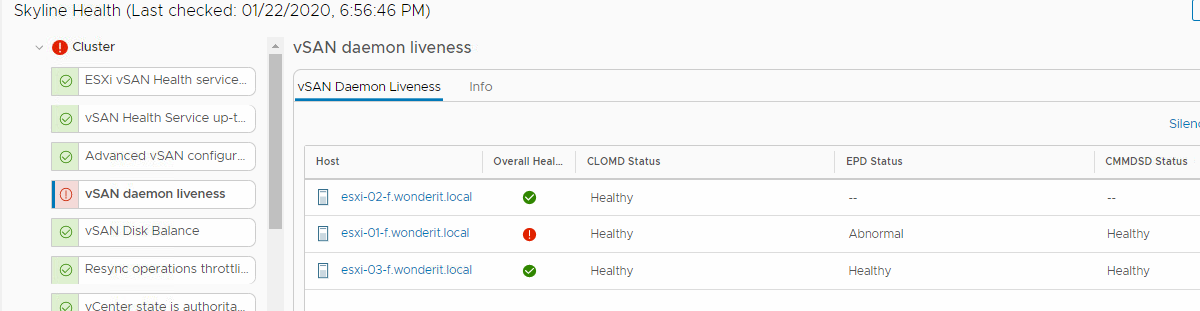 vSAN EPD Status Abnormal | vSAN1