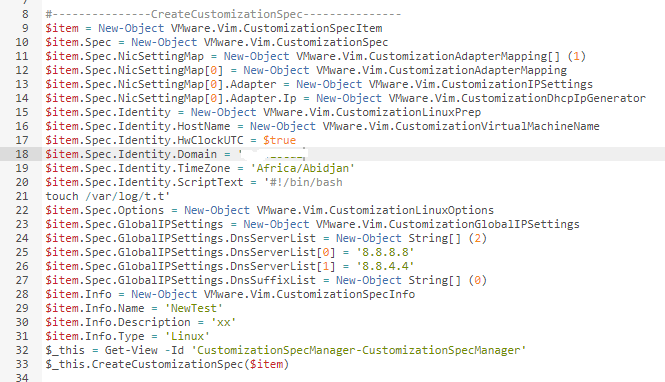 Customization Script Updating Script To Run Failing Via Powercli Powercli