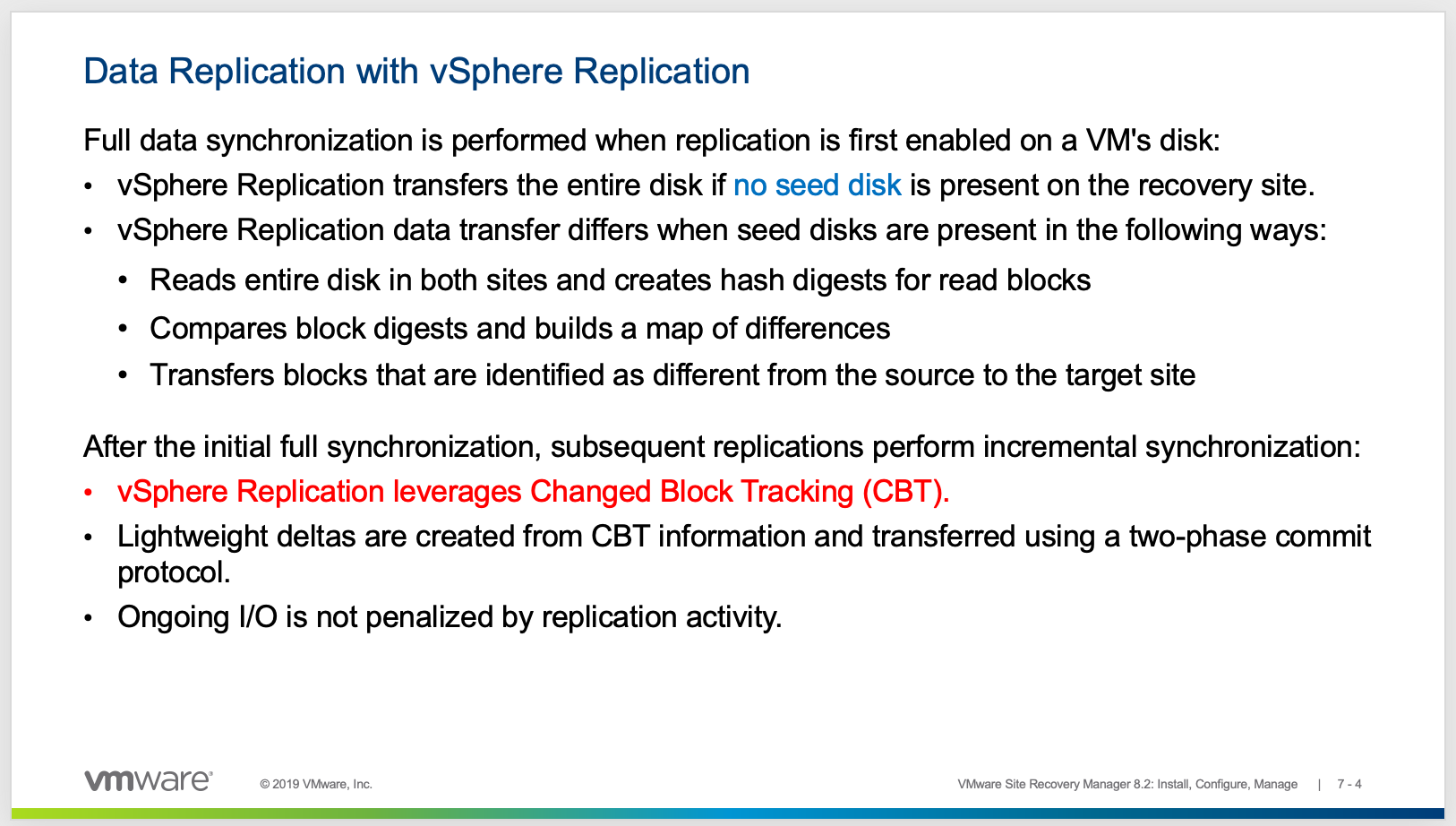 Slide 6-10: vSphere Replication Filter is not using CBT | VMware Site ...
