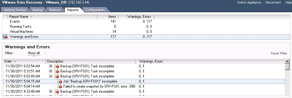 Vmware Data Recovery Error Brazilian Portuguese