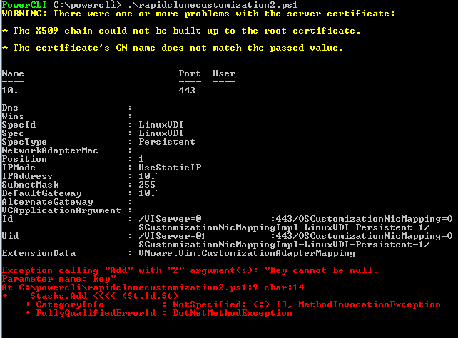 Using PowerCLI with Flexclone rapidclone | PowerCLI