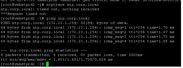 ESX rebooted and Time changed - NTP not working | VI 3.X