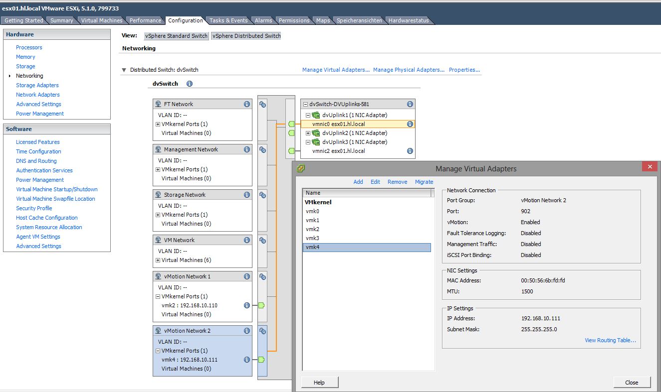 vDs with multi-nic vMotion setup utilizes just one vmnic | VMware vSphere