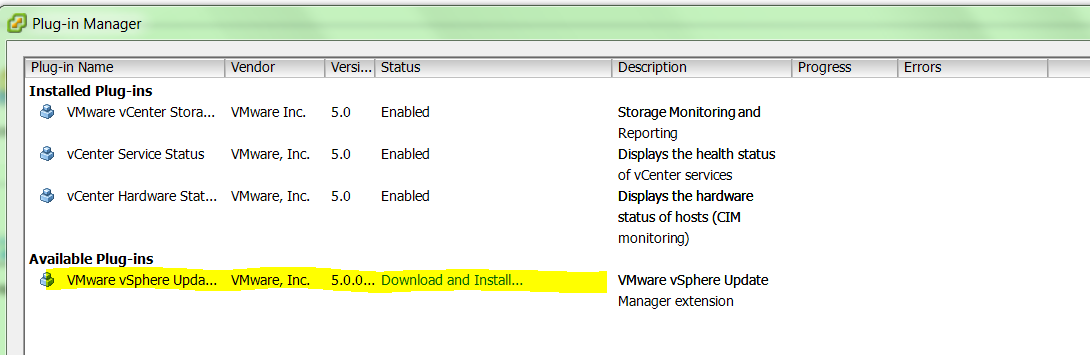 Download and Install update manager plugin | PowerCLI