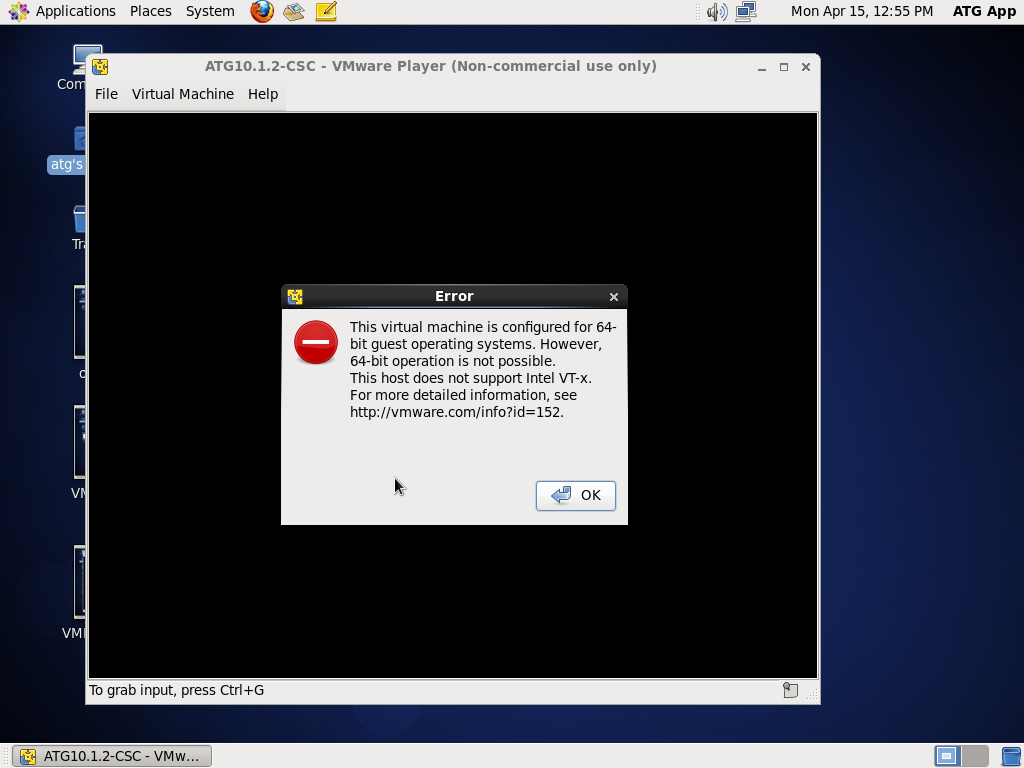 Running VMPlayer on a Virtual Machine | VMware vSphere