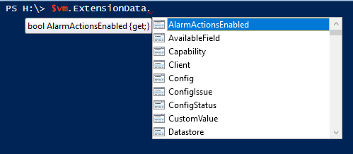 intellisense_powershell_powercli | PowerCLI