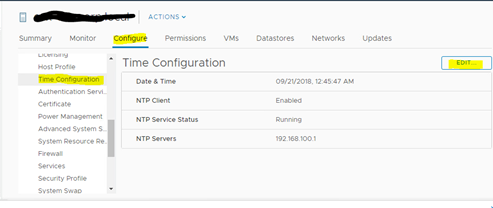 Change time zone on esxi 6.7 host | VMware vSphere