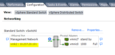 Management IP on ESXi console is now the vMotion ip???? | VMware vSphere