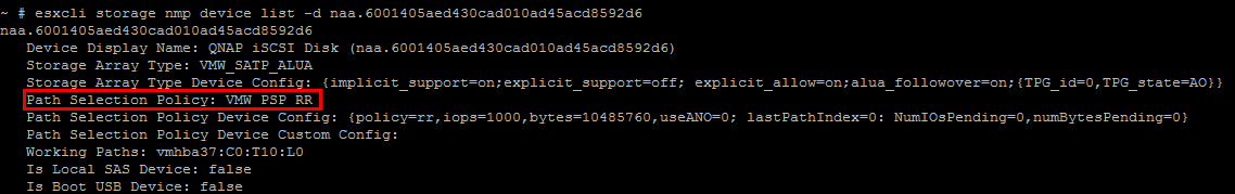Changing SATP / PSP rules | VMware vSphere