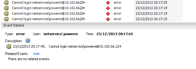 Authentication Error | VMware vSphere