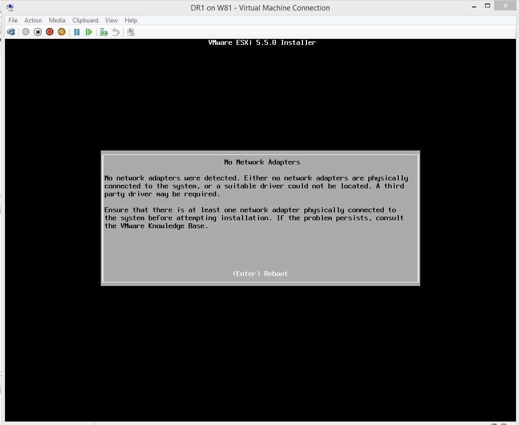 Attempting To Boot A Nested Esxi Host From Windows Hyper V On Windows 81 Virtualization