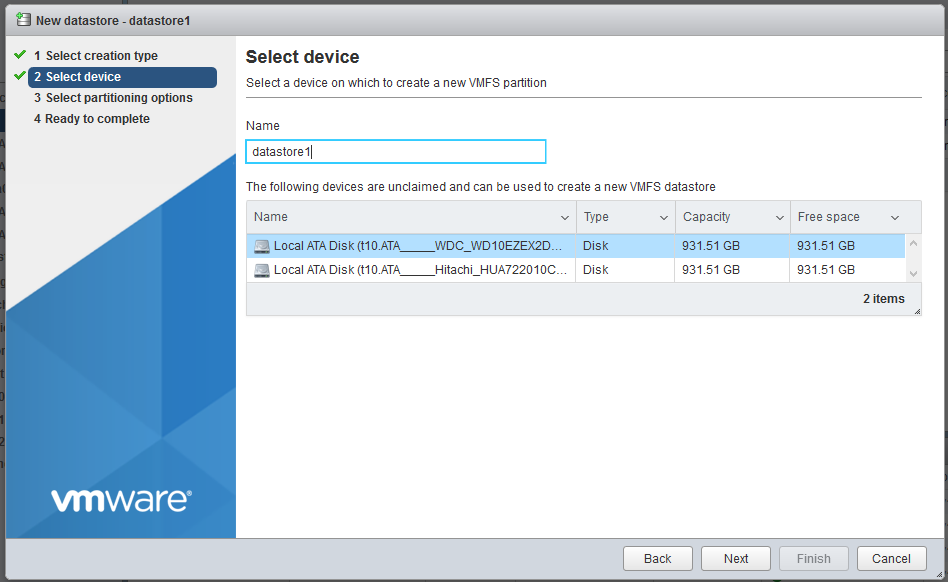 Failed disk on local datastore | VMware vSphere