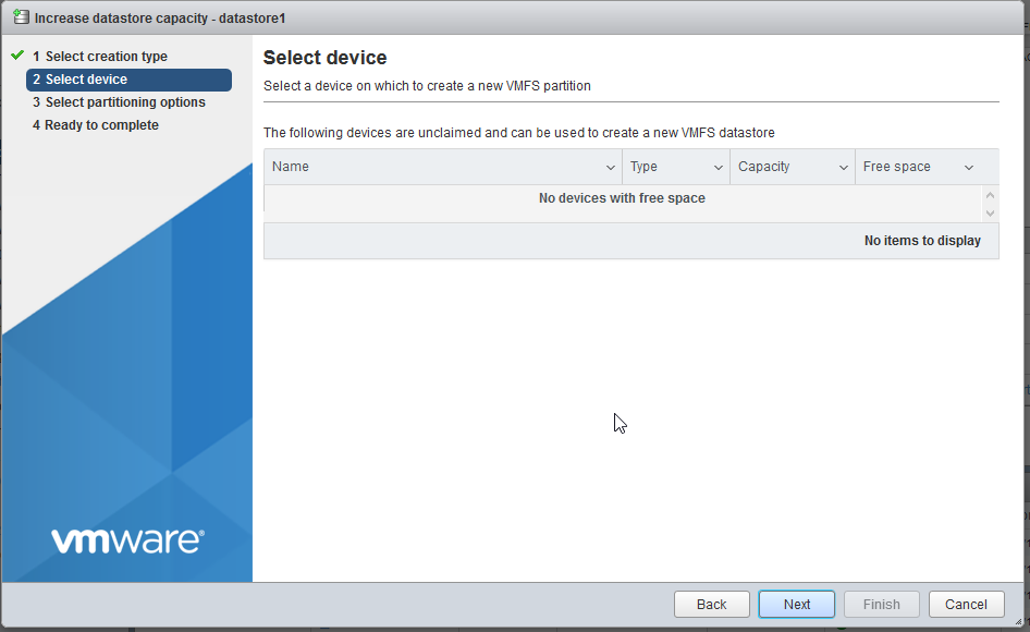 Failed disk on local datastore | VMware vSphere