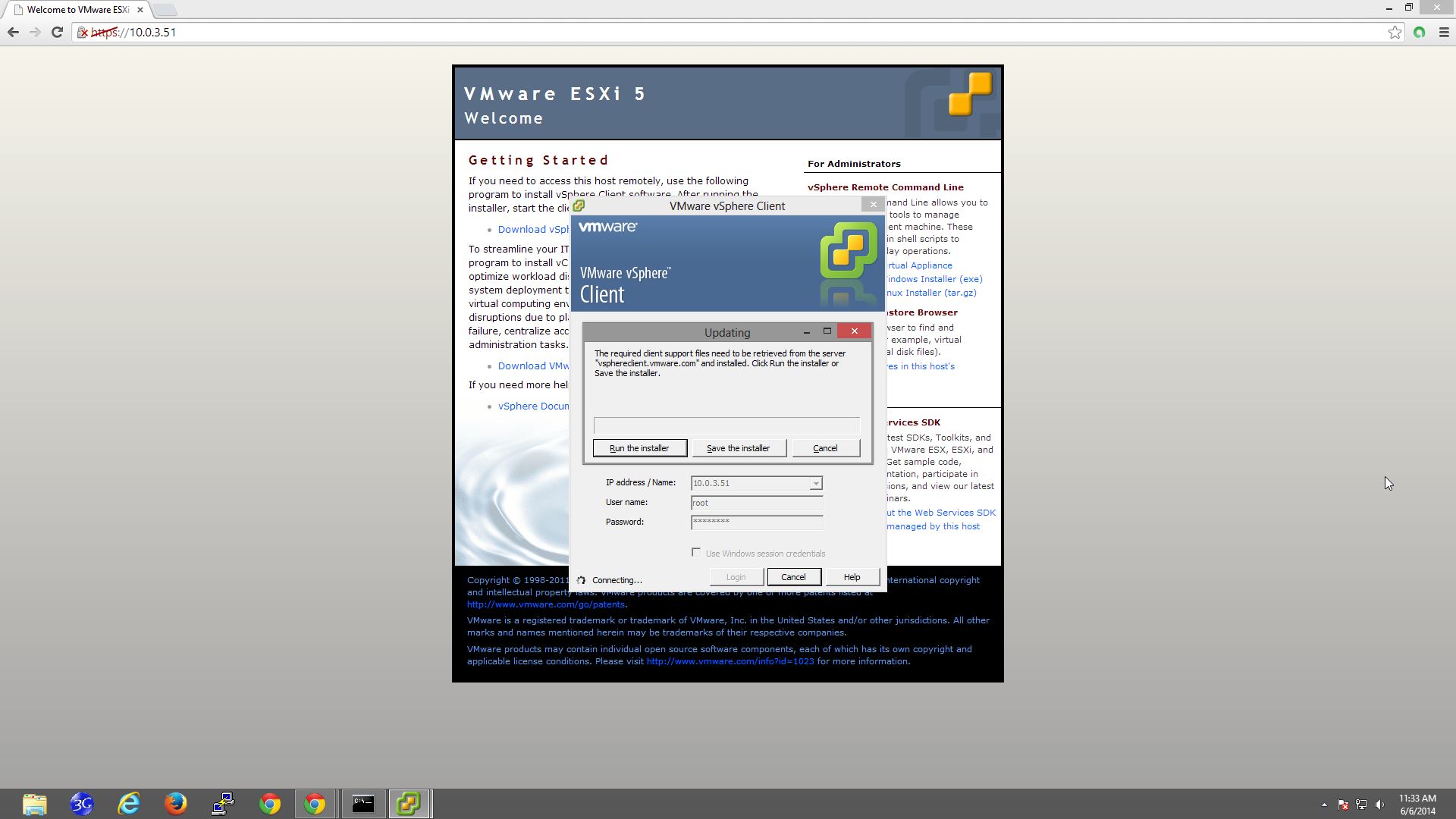 Can't login VMware-viclient-all-5.5.0-1618071 | VMware vSphere