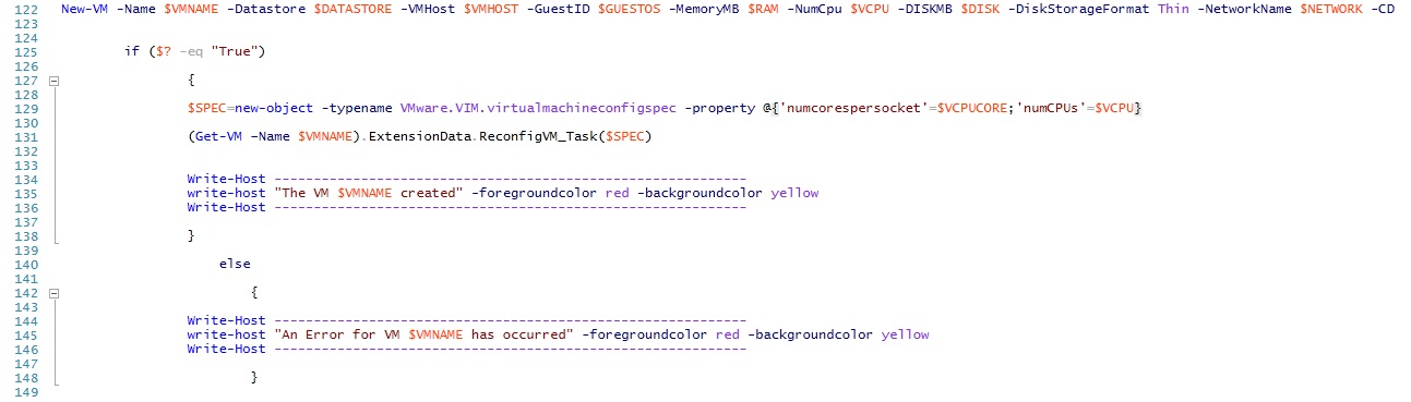 powercli command to add cpu cores to the cpu? | PowerCLI