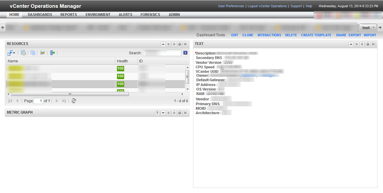 Extending/Creating Text Widget Functionality in Custom-UI | VMware Aria