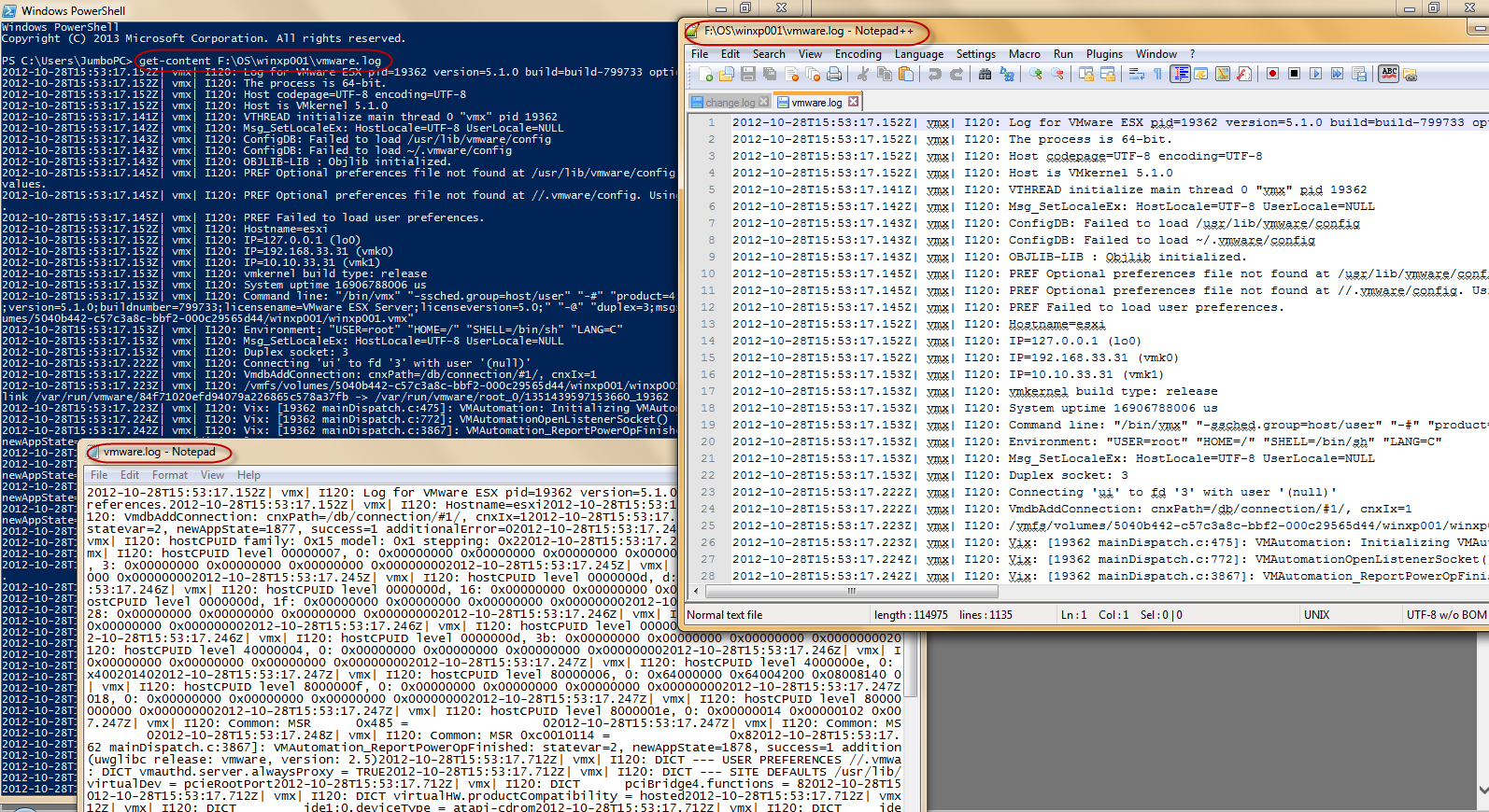 Reading VMware ESXi logs | PowerCLI