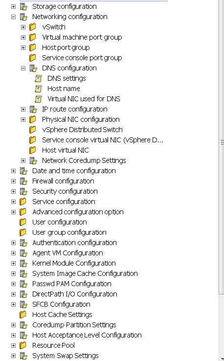 Host Profile missing DNS configuration | VMware vSphere