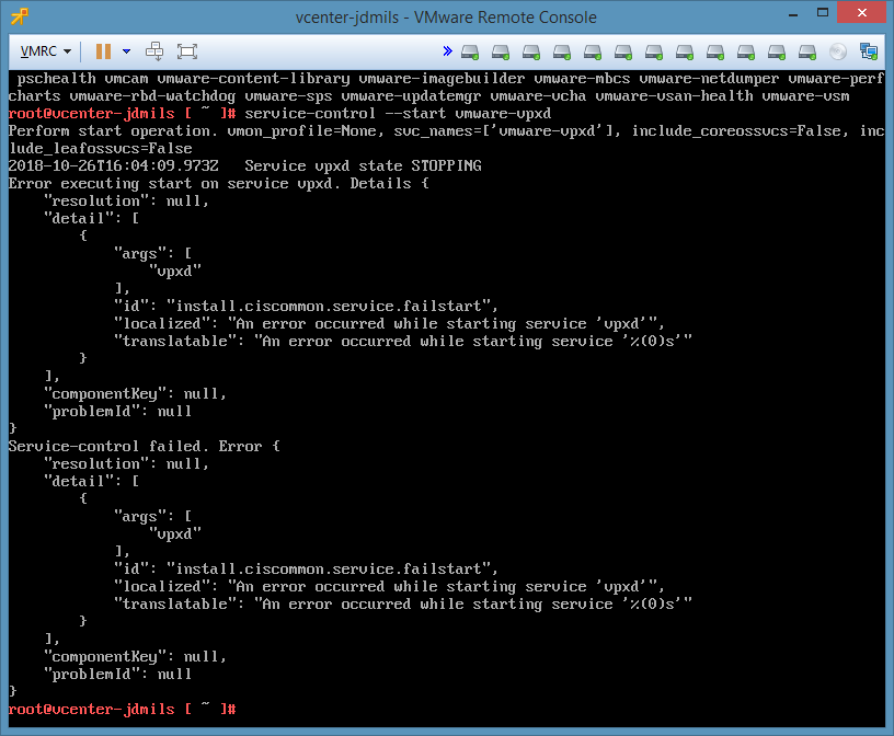 vCenter server is dead- Emergency Mode | vCenter