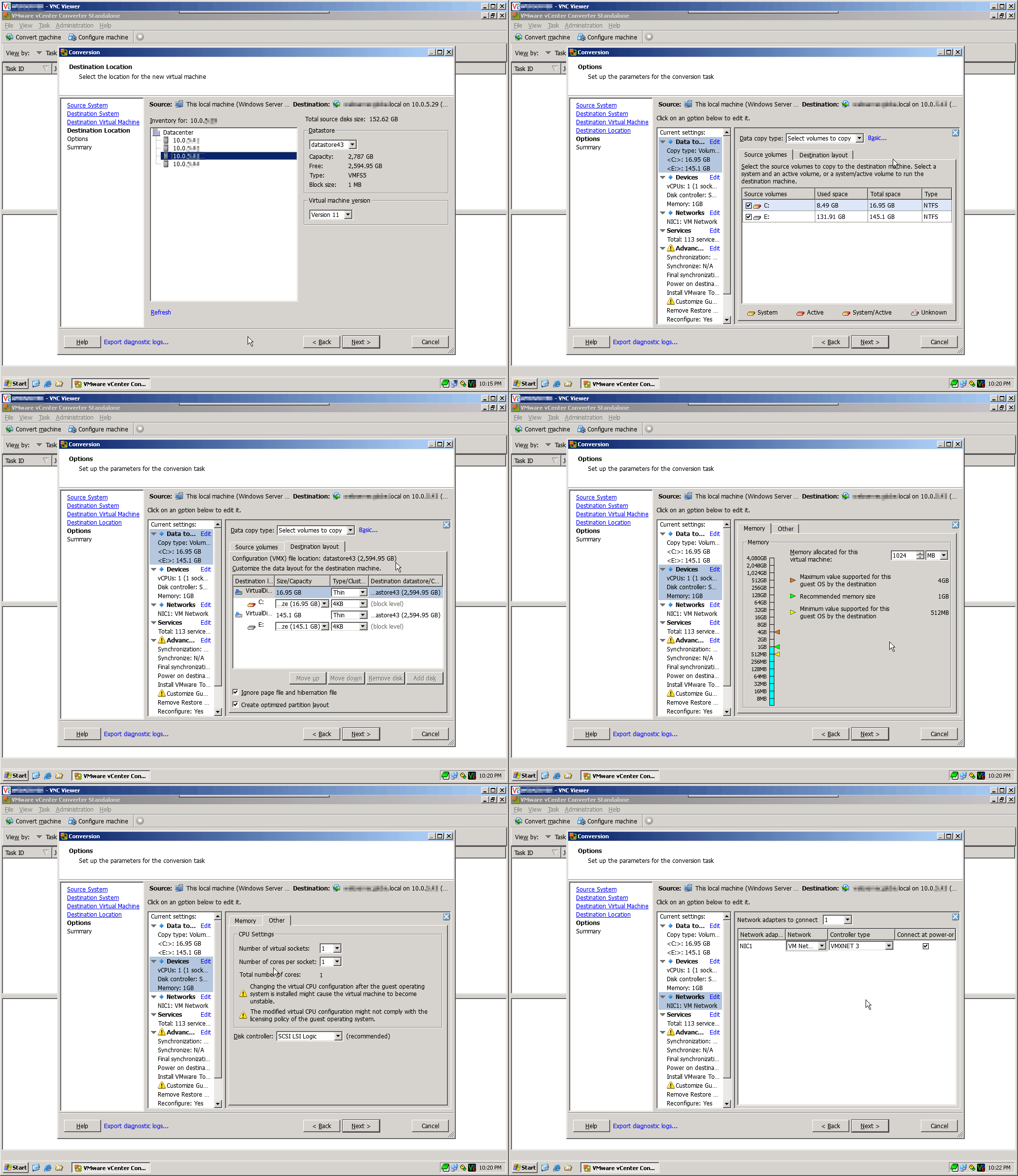 P2V Windows XP | VMware vSphere