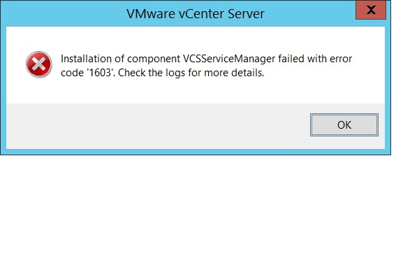 Error during vCenter 6 Installation, please help. | VMware vSphere