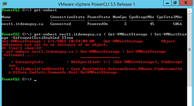 Adding an ISCSI adapter via PowerCLI | PowerCLI