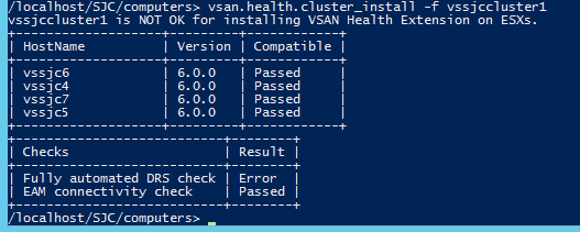 DRS Required for VSAN HealthCheck? | vSAN1