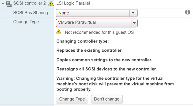 New SCSI Controller VMware Paravirtual Not bootable | VMware vSphere