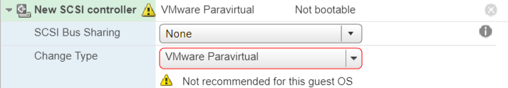 New SCSI Controller VMware Paravirtual Not bootable | VMware vSphere