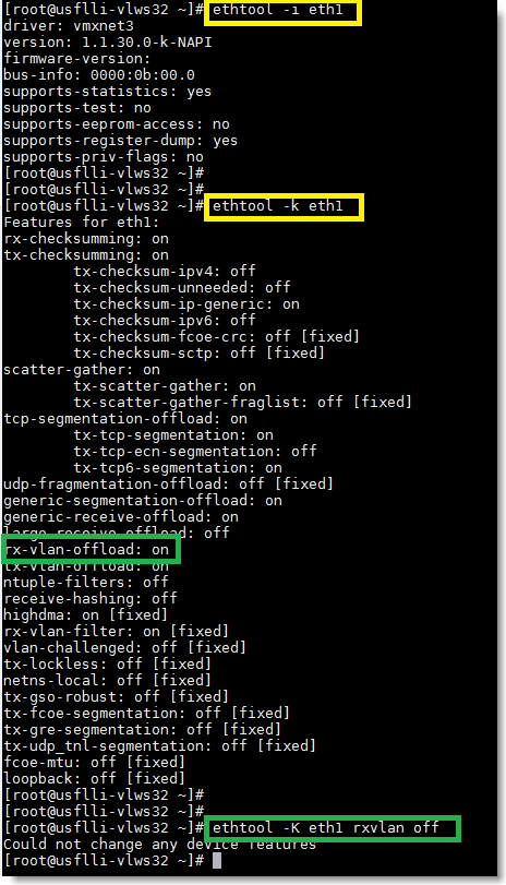 VMXNET3 Driver Stripping VLAN TAGS | VMware vSphere