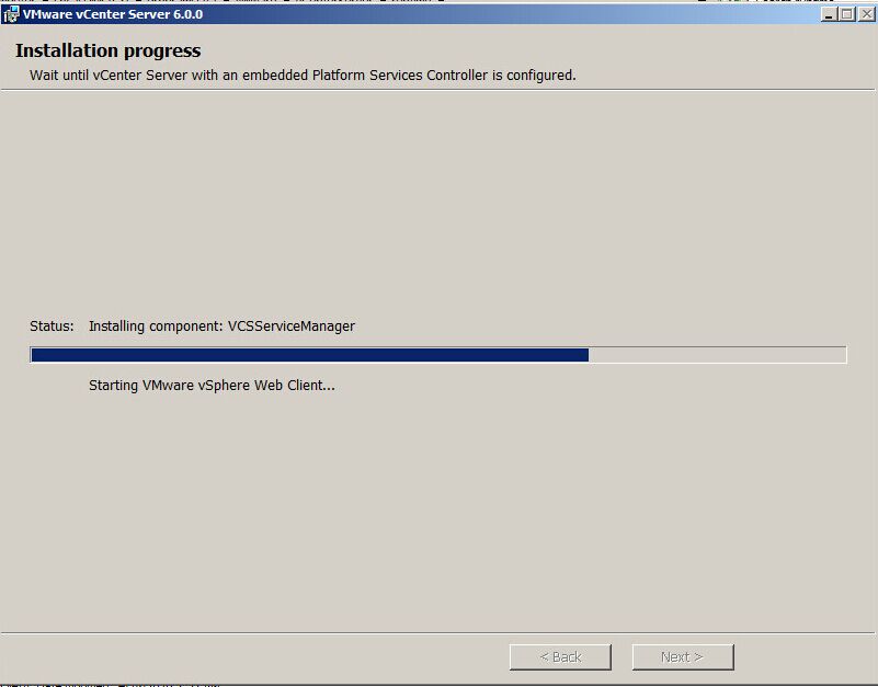 vcenter 5.5 to 6 upgrade stuck at "starting vmware vsphere web client ...