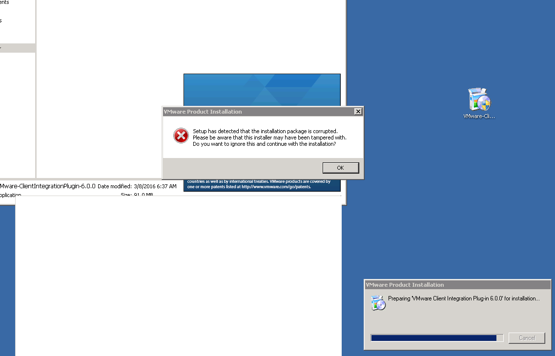 VMware Client Integration Plugin 6.0 install failed - solution | vCenter