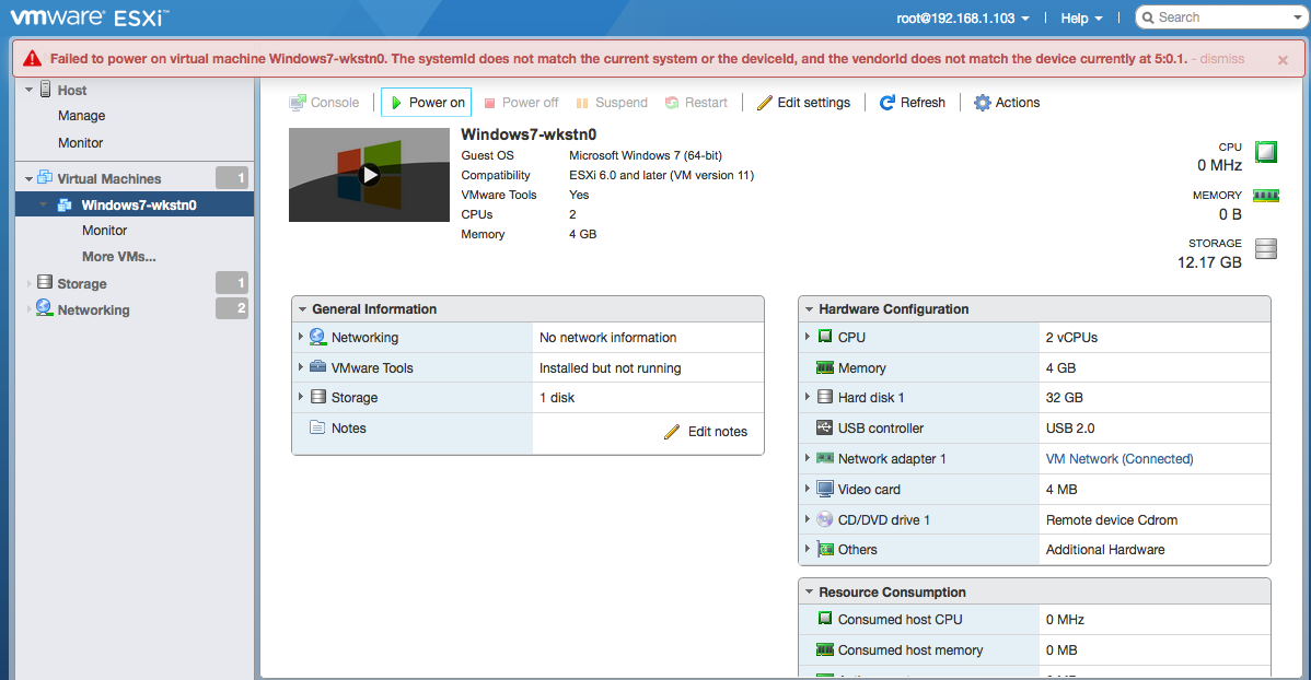 How to prevent ESXi 6 host from using graphics card? | VMware vSphere