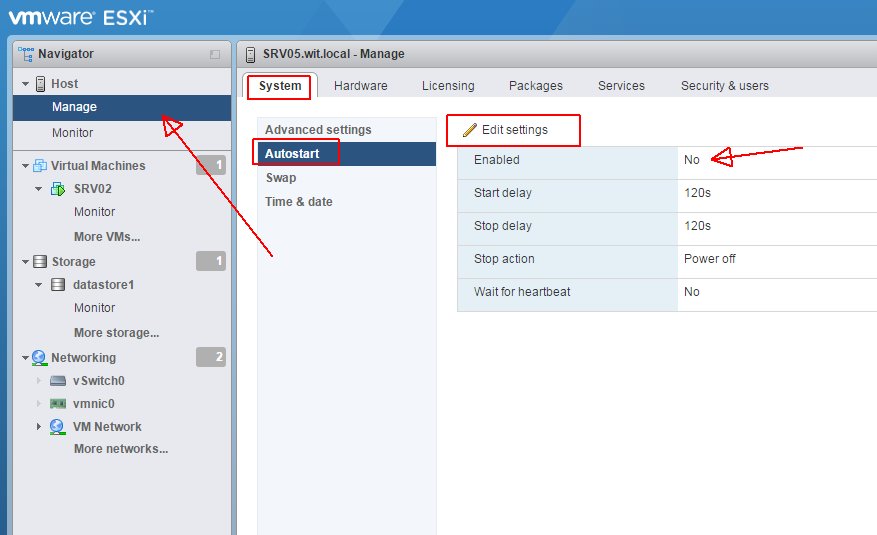 autostart vm? | VMware vSphere