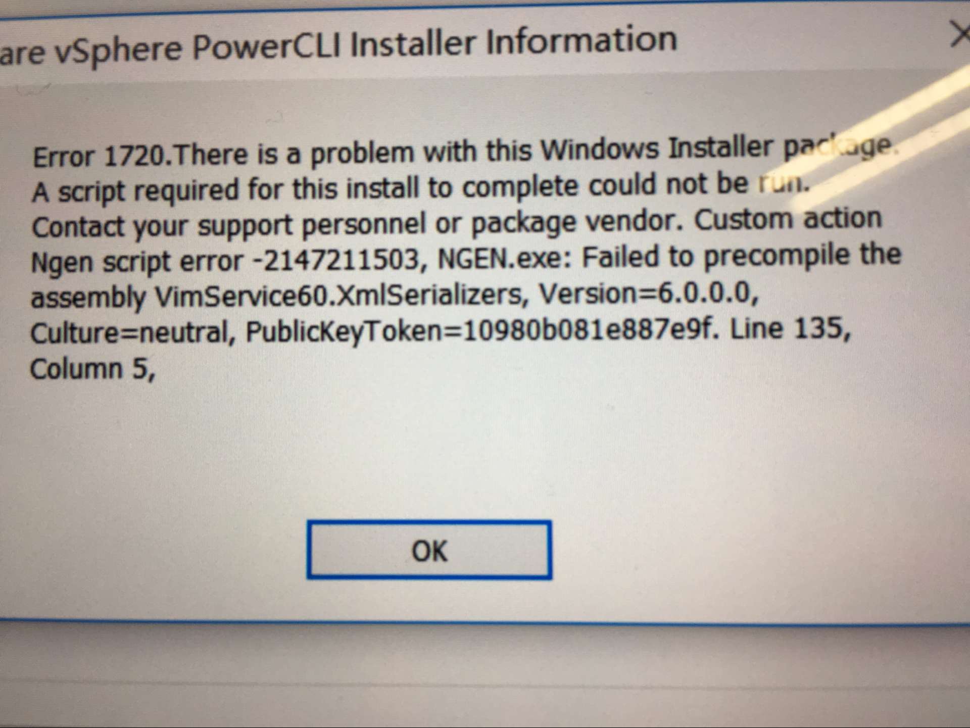 PowerCLI install fails on Windows 10 | VMware vSphere