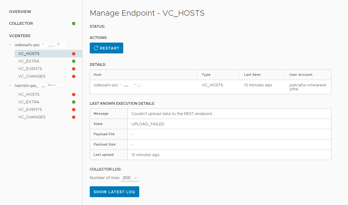 Skyline endpoints not working | Skyline