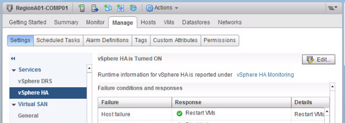 High Availability turned ON but showing as disabled on VMs | VMware vSphere