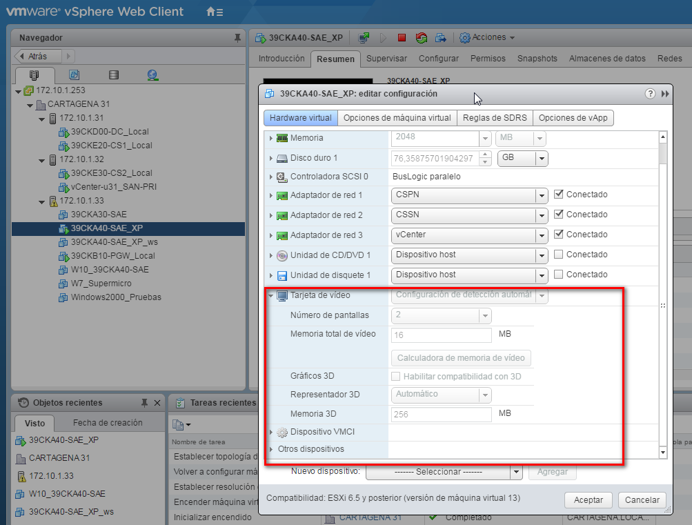 what version of vmware support two monitor with remote console ...
