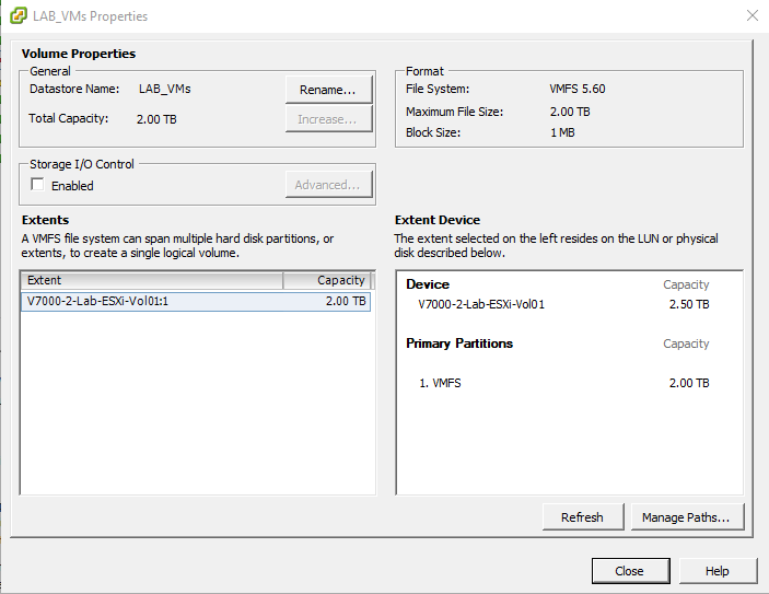 Unable to increase datastore capacity | VMware vSphere