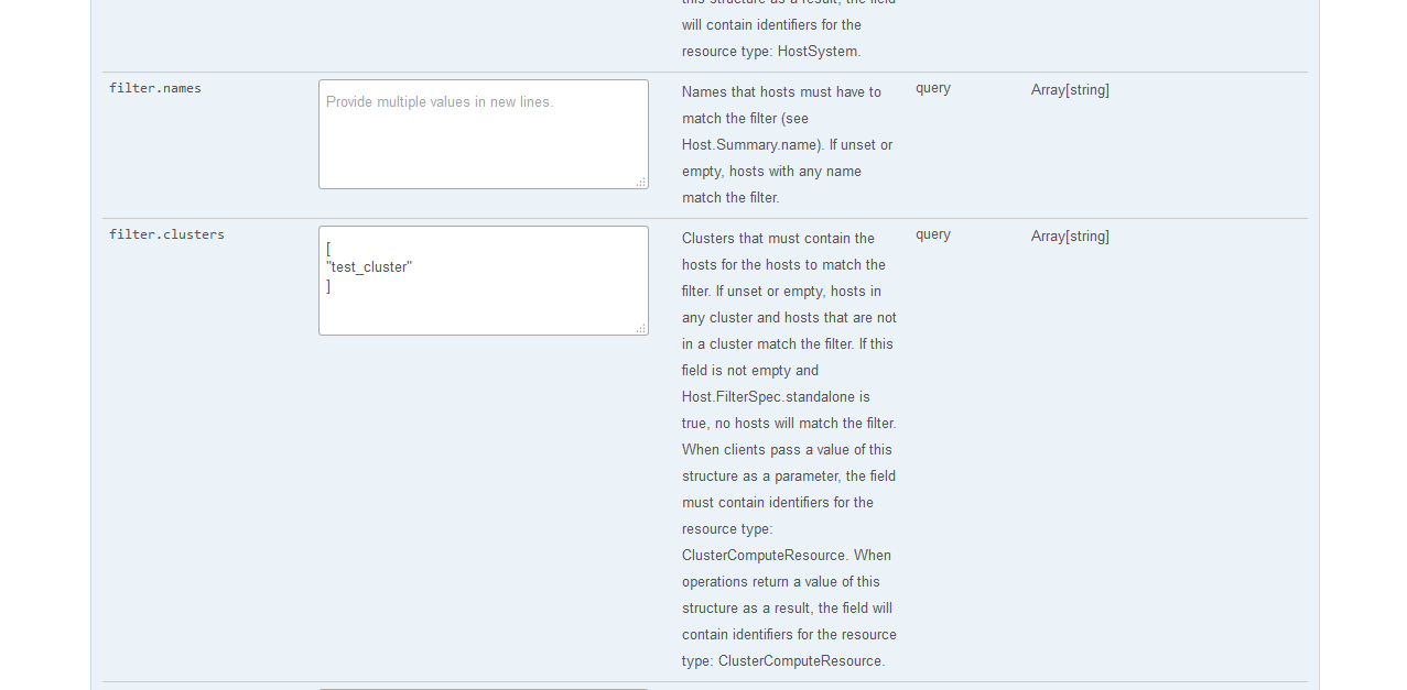 using filters in the new vCenter 6.5 REST API (APIExplorer) | vSphere